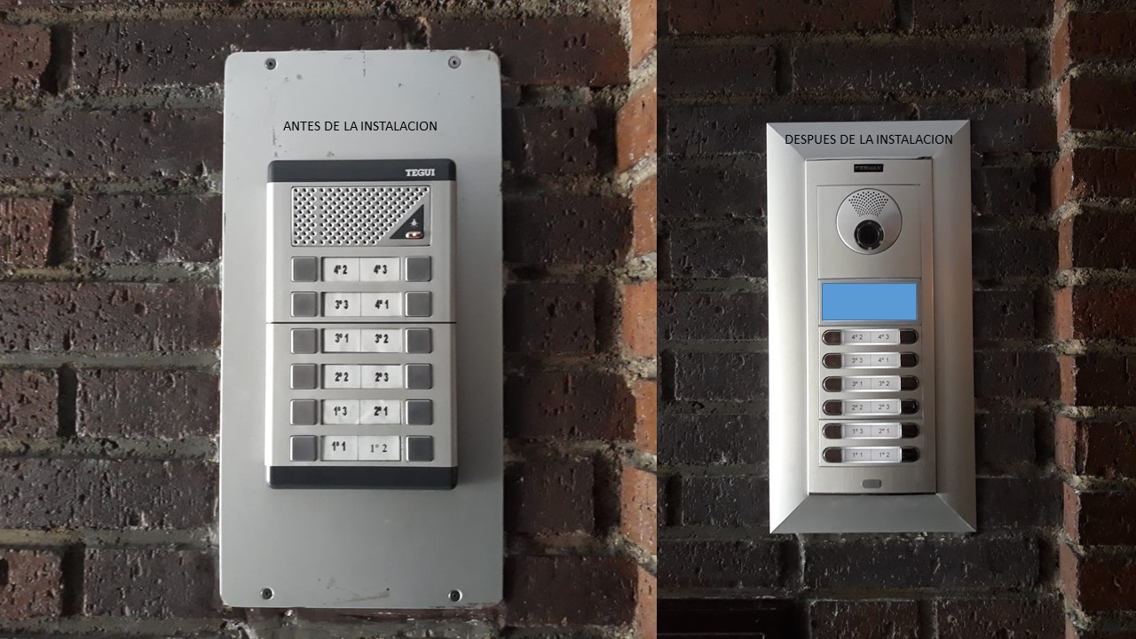 Sustitución de 1 Placa de Portero Automático y Telefonillos, por ... Sustitución de 1 Placa de Portero Automático y Telefonillos, por ...